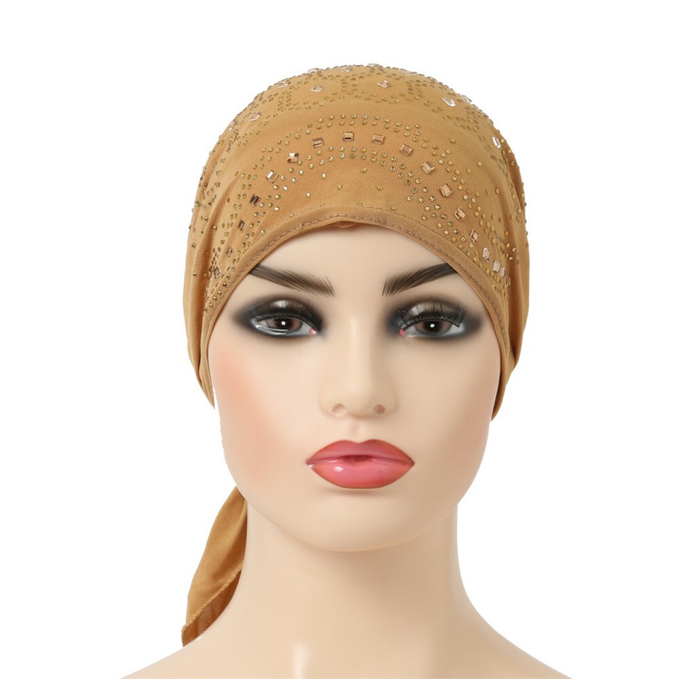 Muslim Women Hats Turban Bonnet Cancer Chemo Caps Indian Beanie Islamic ...
