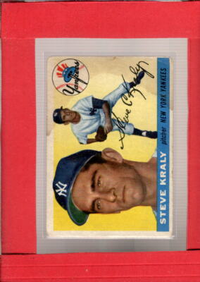 1955 Topps #139 Steve Kraly G Good RC Rookie Yankees UER ID:59238 | eBay