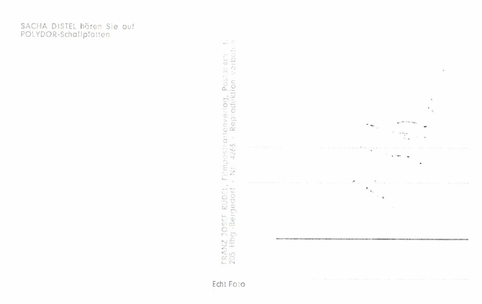 Sacha Distel Original Signature Auf-Rüdel- Card No. 1324 D | eBay