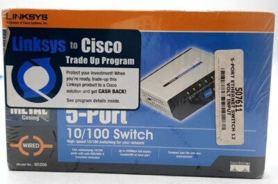 Marine Linksys 5-Port 10/100 Switch Metal Casing Wired 12V/12 Volt ...