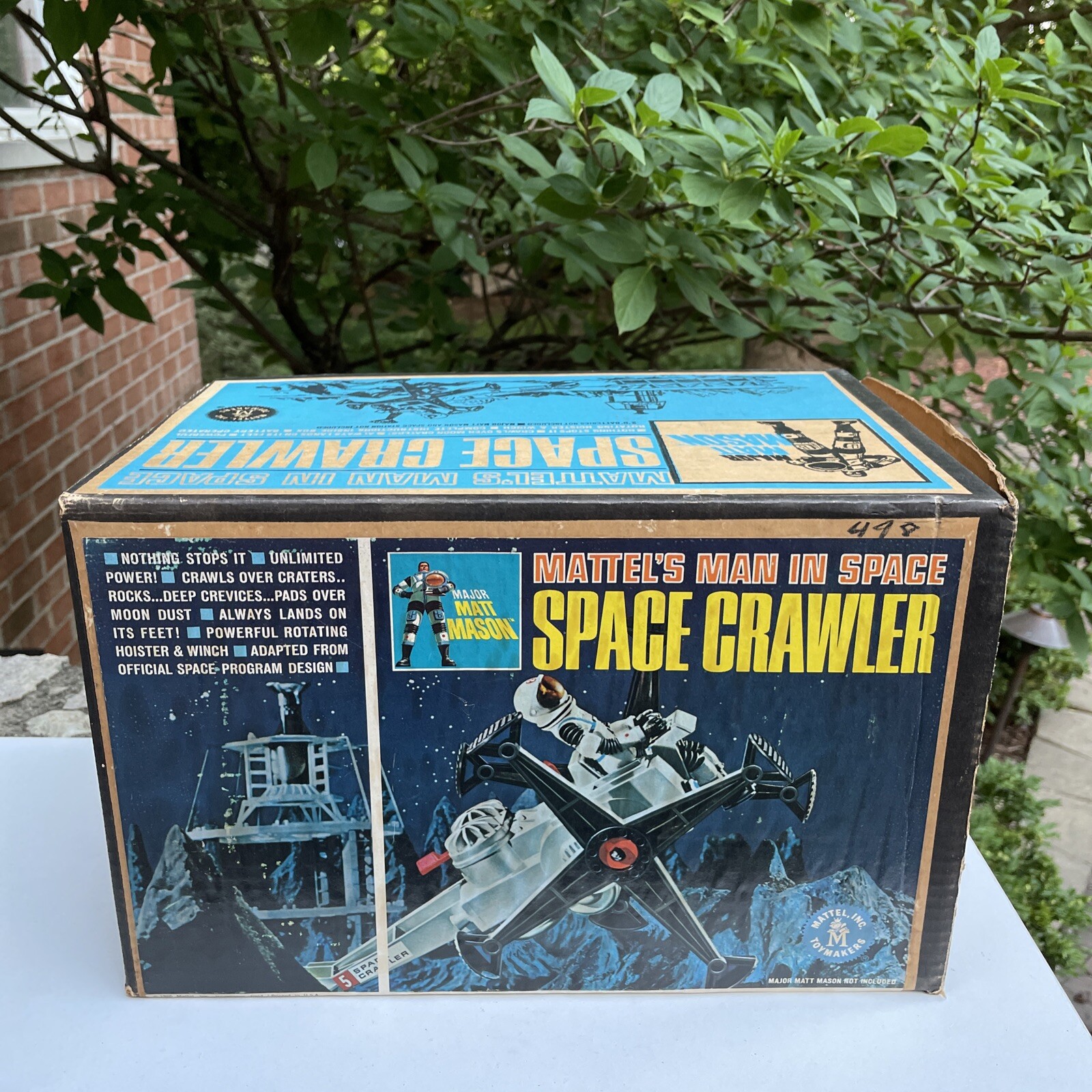 ( EMPTY BOX Only ) For 1966 Mattel Major Matt Mason SPACE CRAWLER ...