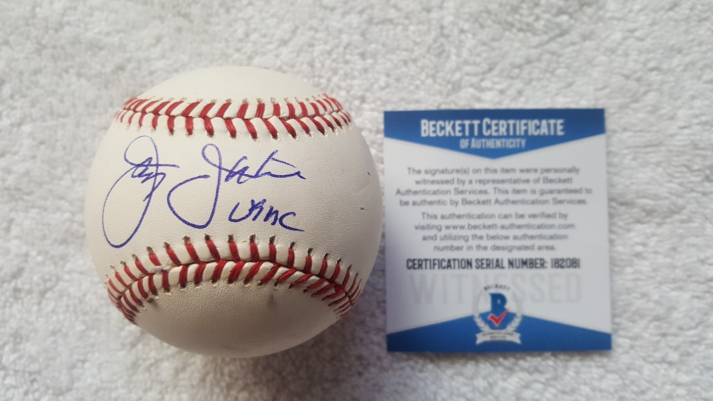 JAY JOHNSTONE USMC Signed Autographed Baseball LA DODGERS ANGELS MLB | eBay