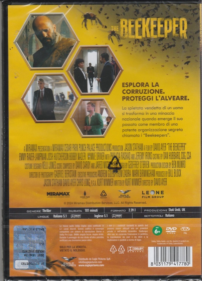 Dvd THE BEEKEEPER Jason Statham nuovo sigillato 2024 | eBay