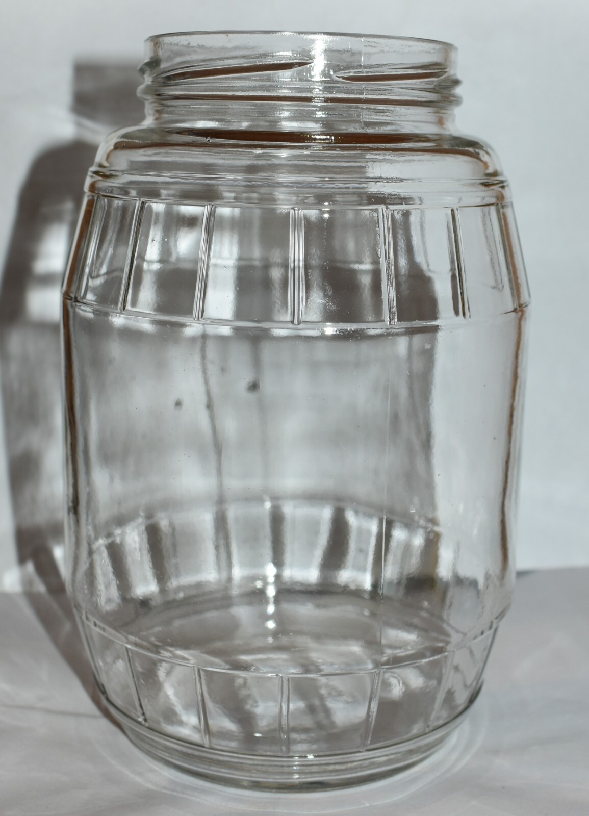 Vintage Alexander H Kerr Glass Pickle Barrel Jar 1950, 48 oz. Half ...