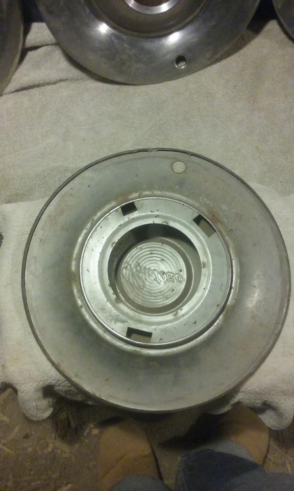 15" Pontiac Wheel Covers Script Vintage Metal Chrome Deluxe Hubcaps OEM ...