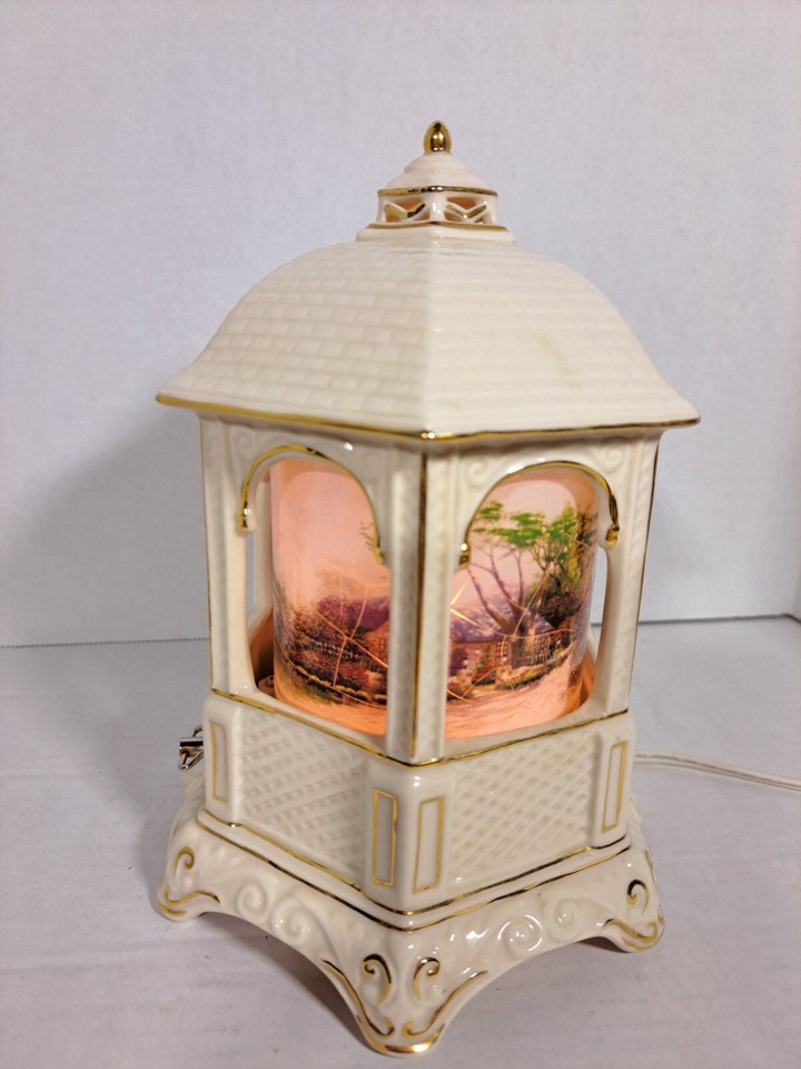 Thomas Kinkaid "Make A Wish Cottage" Gazebo Light Up Music Box-2005 ...