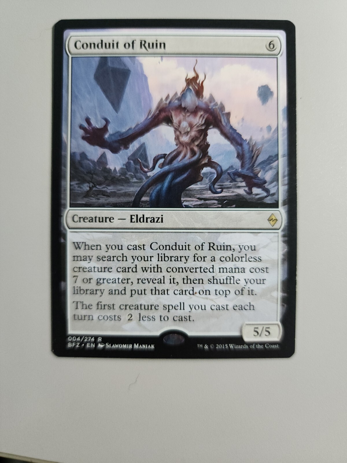 MTG Conduit of Ruin Battle for Zendikar 004/274 Regular Rare for sale ...