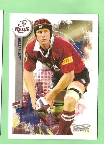 2003 RUGBY UNION CARD #67 JOHN ROE, QUEENSLAND REDS | eBay