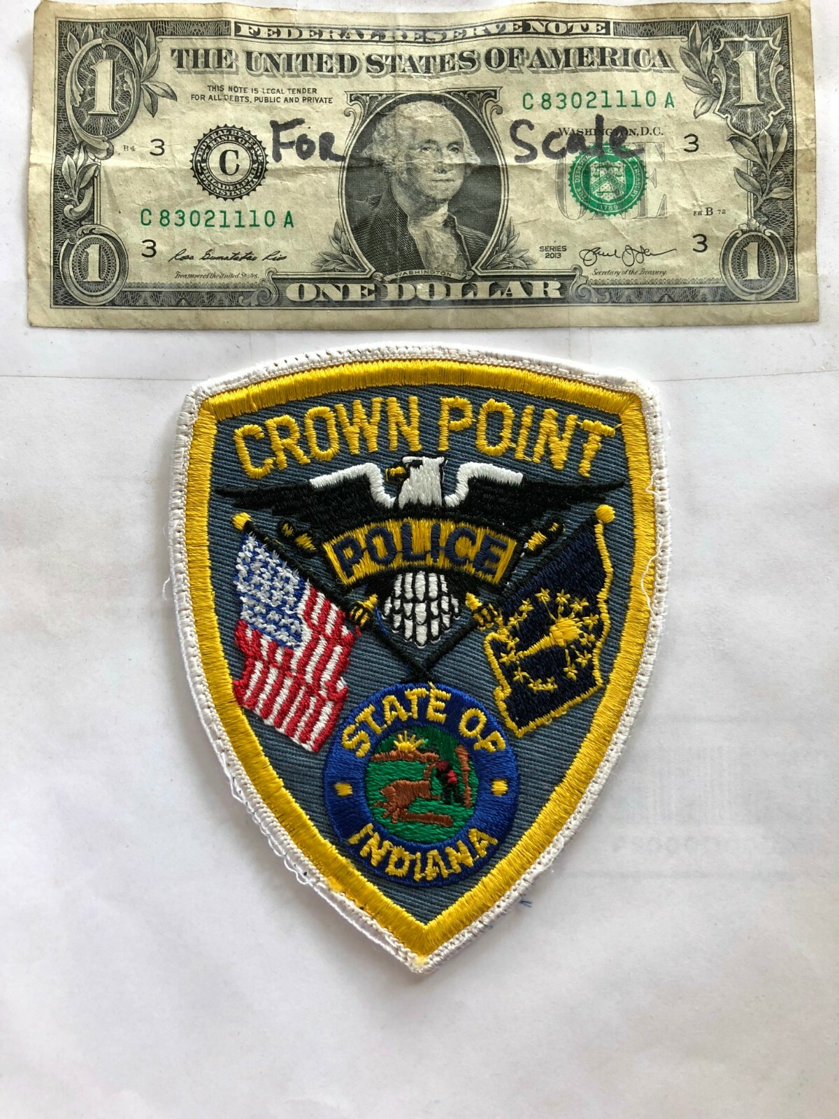 Rare Crown Point Indiana Police Patch Pre-sewn good shape | eBay