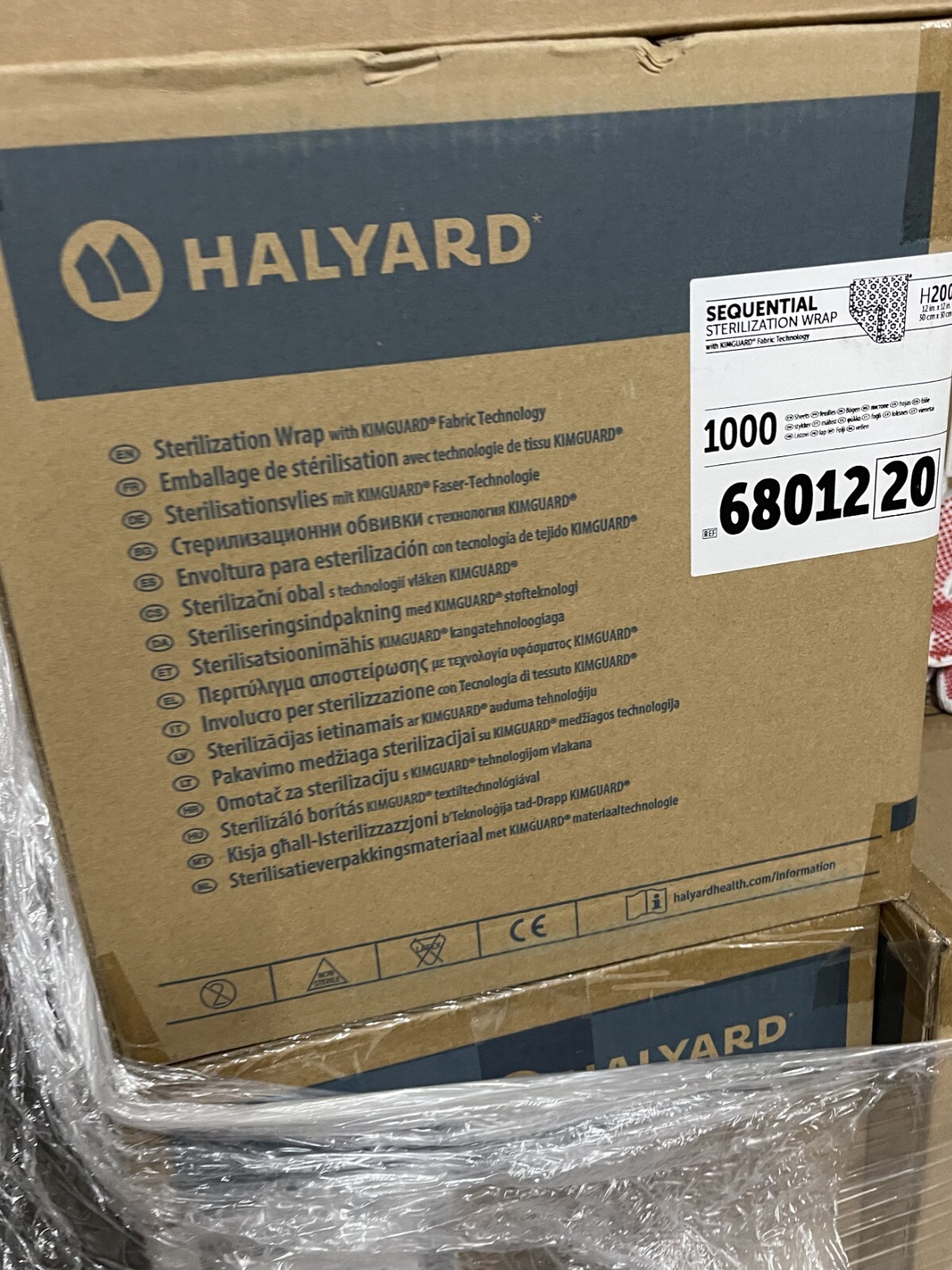 Halyard H200 Sequential Sterilization Wrap 12x12 Case 1000 - 68012 for ...