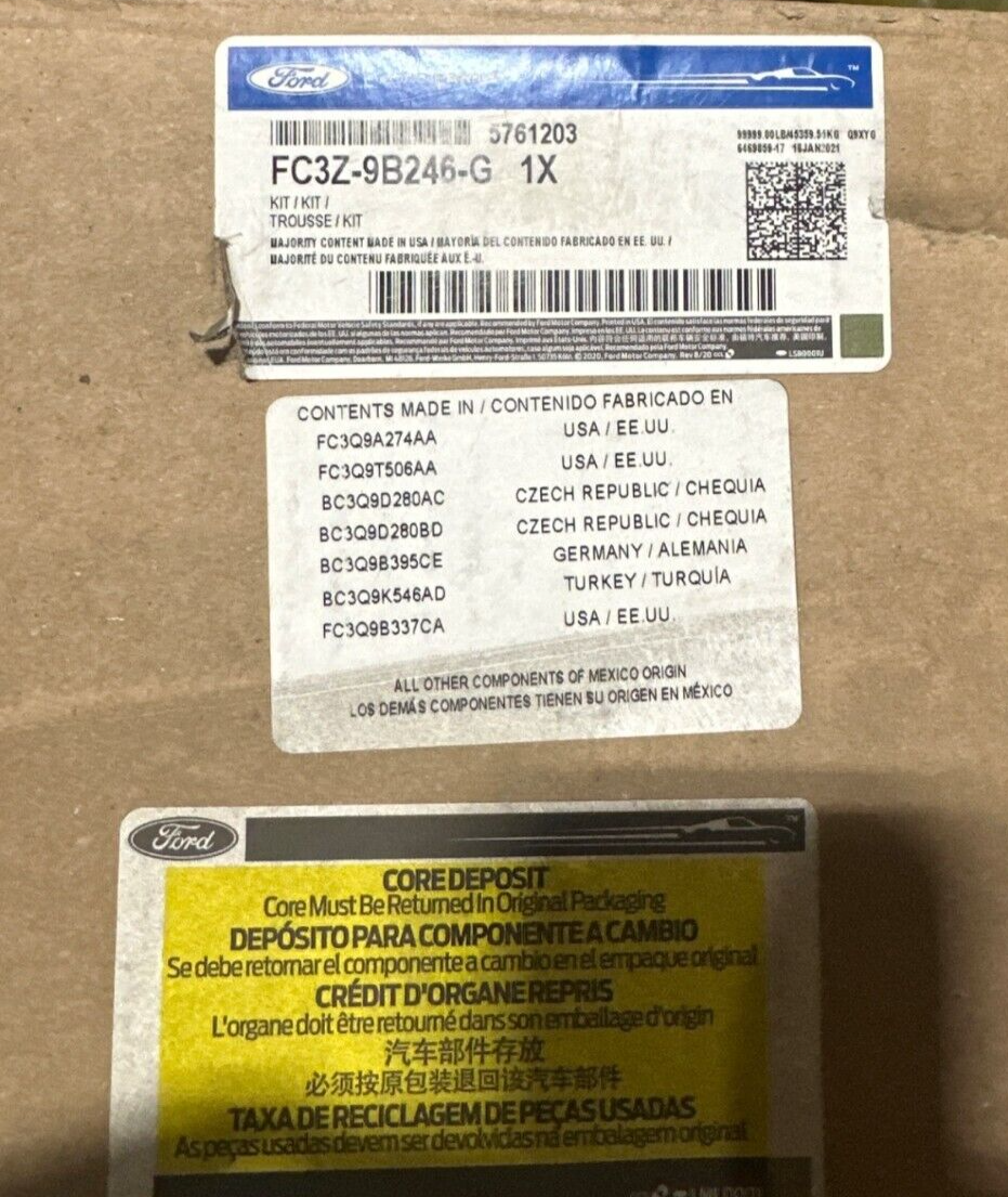 2015-2019 Ford 6.7L PowerStroke Fuel Contamination Kit FC3Z-9B246-G ...