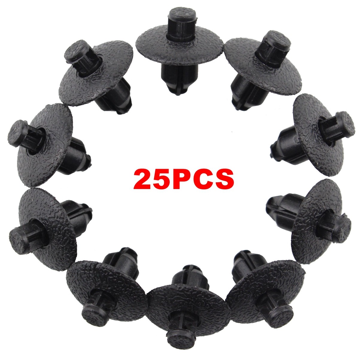 25 Engine Side Cover Clips Push-Type Rivet Retainer 90467-07117 For ...