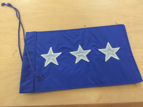 USAF US Air Force 3 Star General Automobile Auto Flag Pennant Nylon New ...