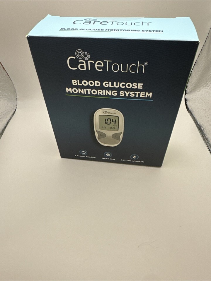 CareTouch Blood Glucose Monitor Kit - Diabetes Testing Kit with 1 ...