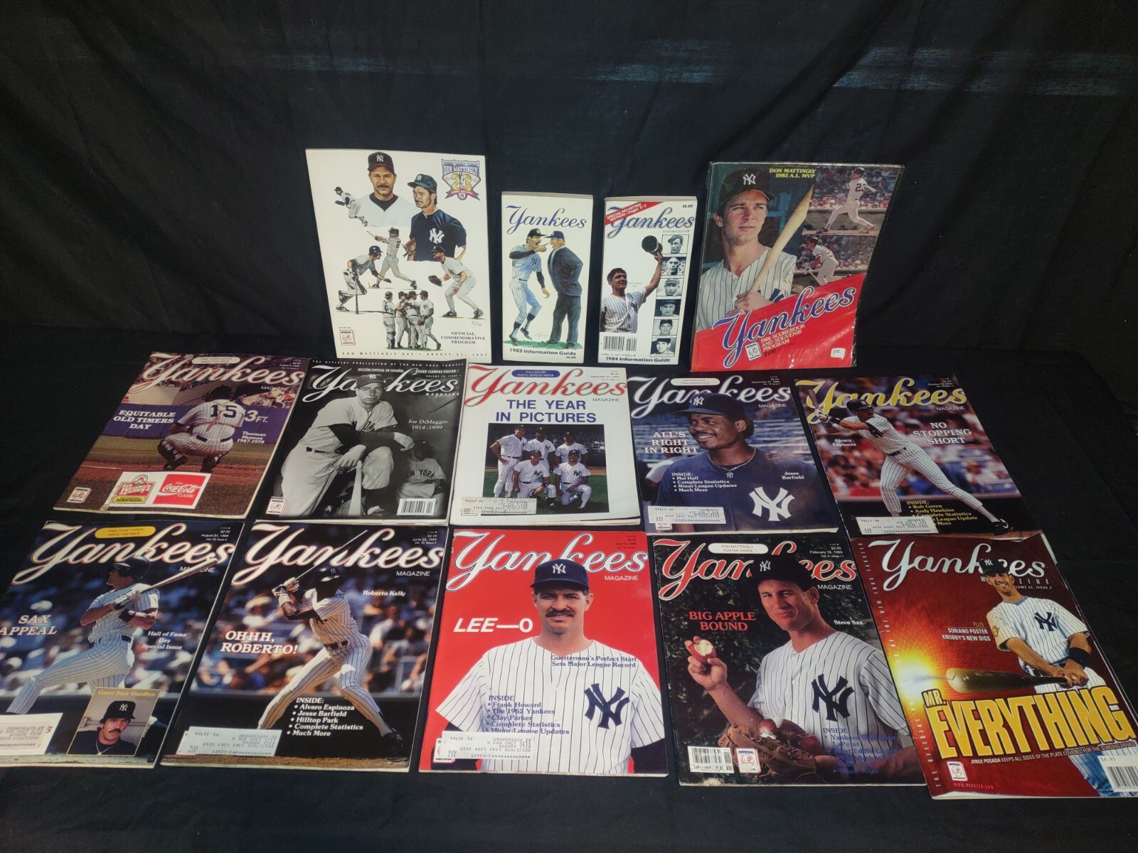 Vintage Lot Of New York Yankees Magazine Program Information Guides ...
