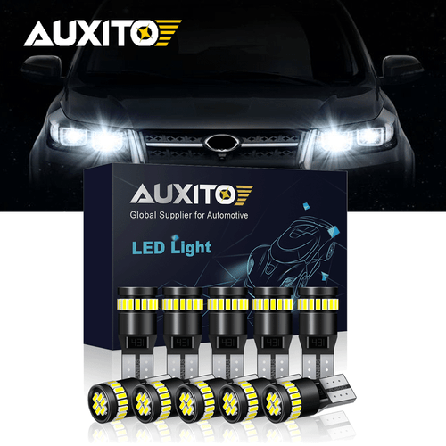 10X Super Bright 194 168 175 2825 T10 Car CANBUS 24SMD White LED Bulbs ...