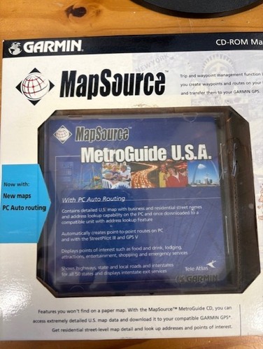 Brand New! Garmin Map Source Metro Guide USA CD-ROM Maps | eBay