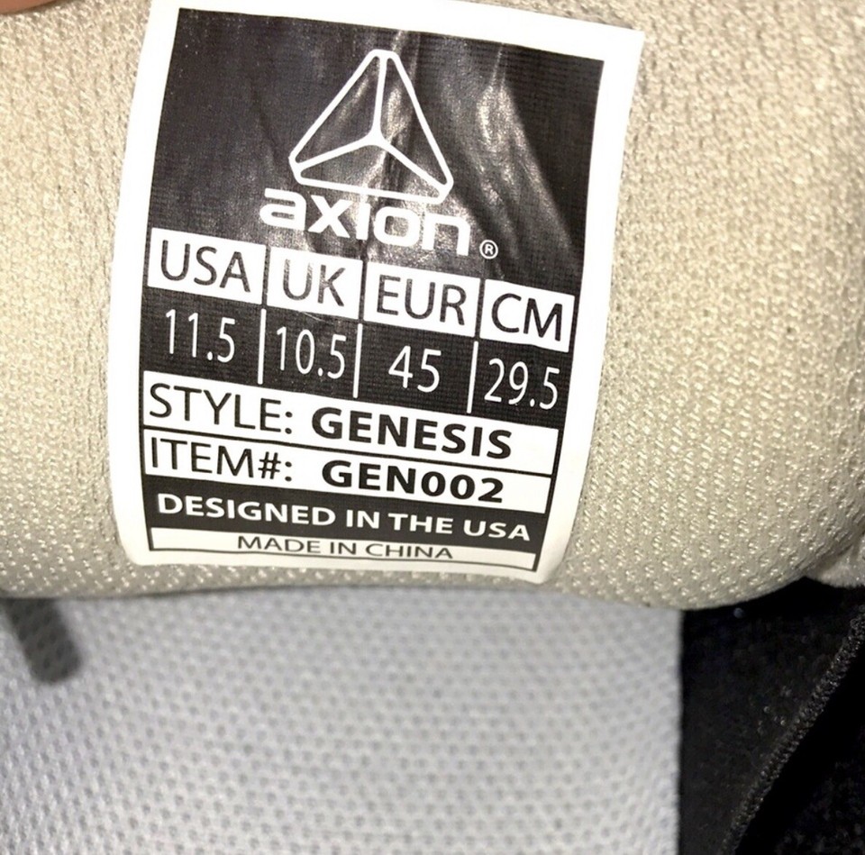 Axion Genesis Limited Edition GEN002 black/silver shoes size 11.5 ...