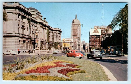 MILWAUKEE, Wisconsin WI ~ Street Scene WISCONSIN AVENUE 1950s Cars ...
