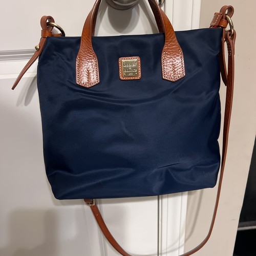 Dooney & Bourke Windham Nylon Leighton Tote in Dark Navy Blue | eBay