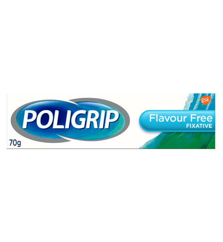3 X Poligrip Flavours Free Denture Fixative Cream 70g New 5054563026774 ...
