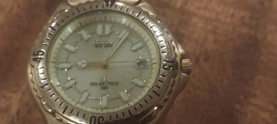 Citizen WR200 Eco Drive Solar Tech 180 Mens Watch Gold Color Needs ...