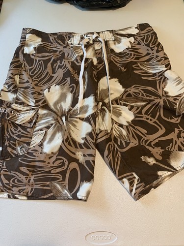 XL SURF WEAR Swim Trunks 38” x 10” Inner Brief, Flap Pocket Functional ...