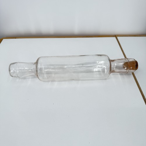 Vintage Glass Rolling Pin 14” Cork Cap | eBay