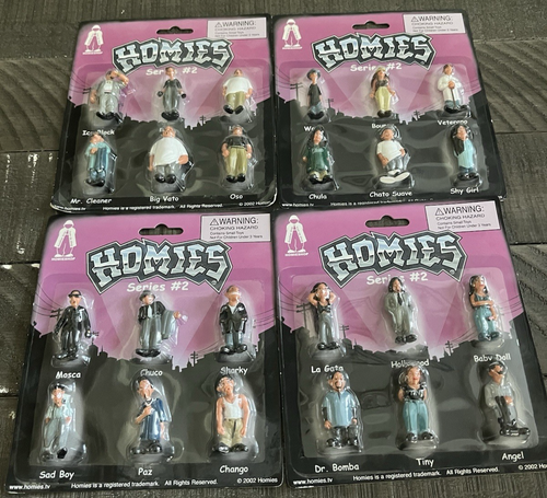 4 RARE VINTAGE HOMIES SERIES # 2 CARDED 24 FIGURE SET BRAND NEW MOSC | eBay