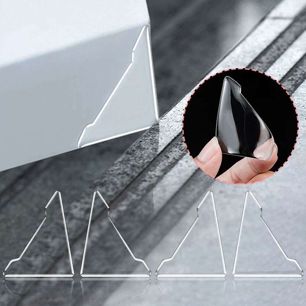 4x Car Door Corner Cover Silicone Anti-Scratch Protector Stickers ...