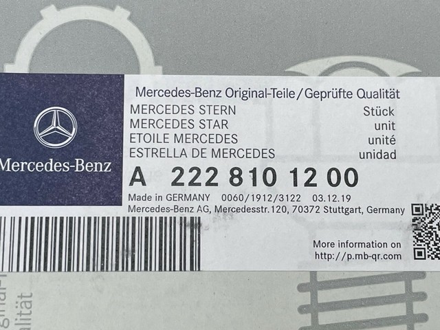 Mercedes-Benz 2228101200 Genuine OEM Hood Ornament for sale online | eBay