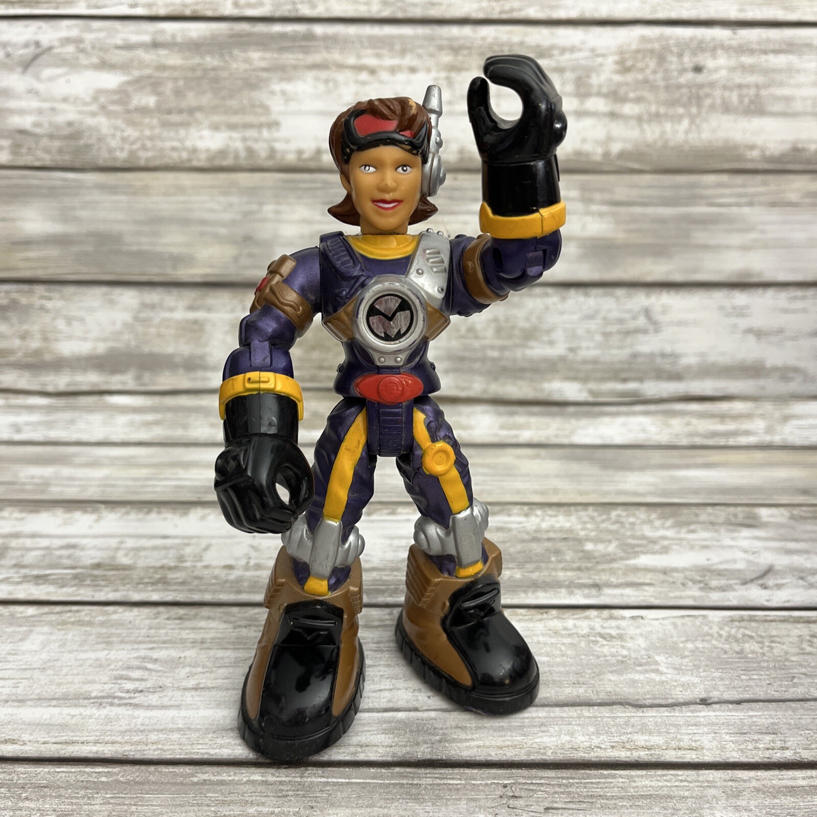 VINTAGE 2001 FISHER PRICE RESCUE HEROES ARIEL FLYER 6" ACTION FIGURE ...