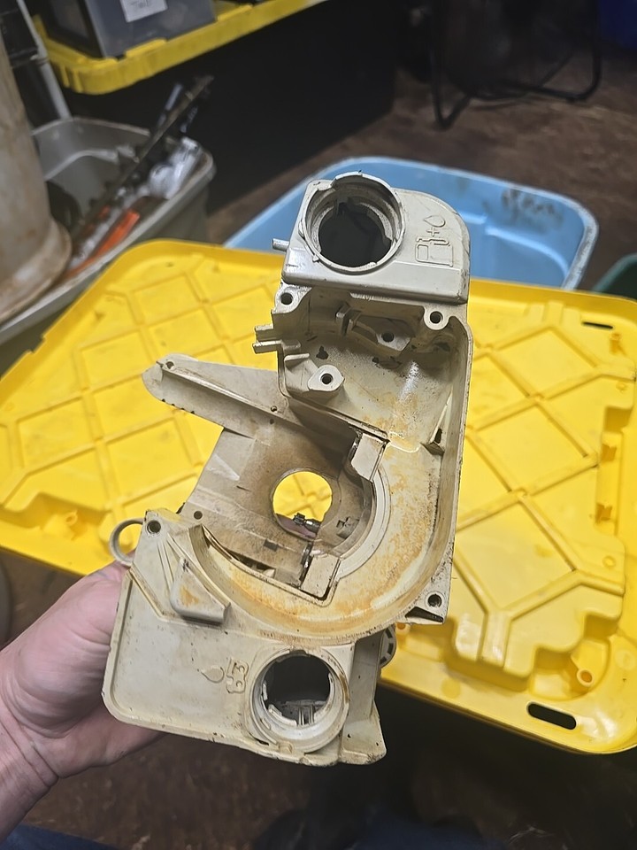 Oem Stihl Chainsaw 021 023 025 Crankcase Fuel Oil Tank Engine Housing ...