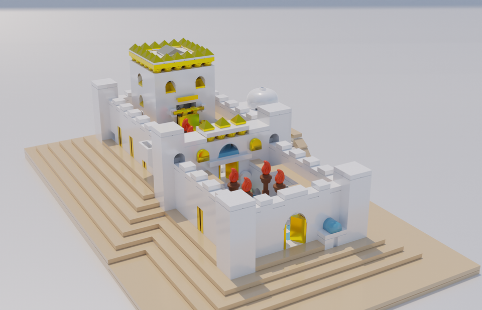 The Bais Hamikdash Jerusalem Temple by Aleph Brick™ Jewish Toys Kosher ...
