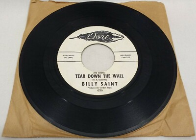 Billy Saint ‎"I'm Gonna Tear Down The Wall / Baby Doll" 1962 Dore 656 7 ...