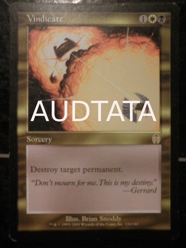 mtg magic vindicate apocalypse ENGLISH justification | eBay