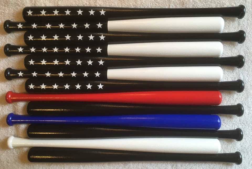 Law Enforcement/ Firefighters Custom Baseball Bat Flag | eBay
