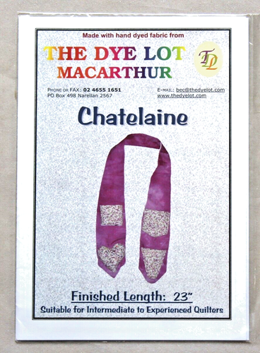 Chatelaine Quilting Pattern by The Dye Lot Macarthur | eBay