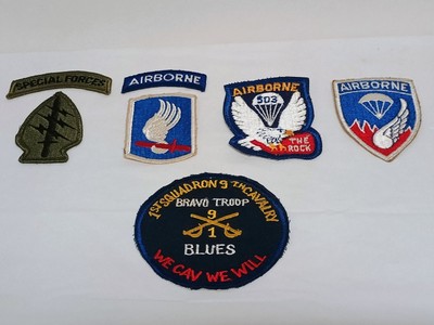 US Army Vietnam Elite Forces Insignia Patches ( 7 ) Authentic Original ...
