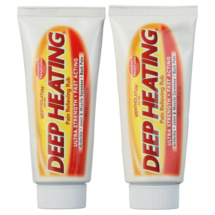 Mentholatum Ultra Strength Deep Heating Pain Relieving Rub, 2×2 oz ...