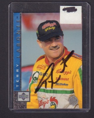 Terry Labonte 1998 Upper Deck Autographed Signed Card jh65 | eBay