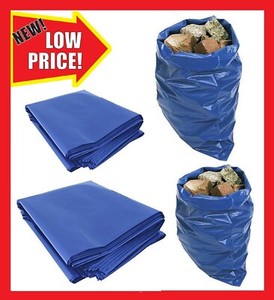 Rubble Sacks Blue Builders Rubbish Waste Heavy Duty Strong Bags Tough ...