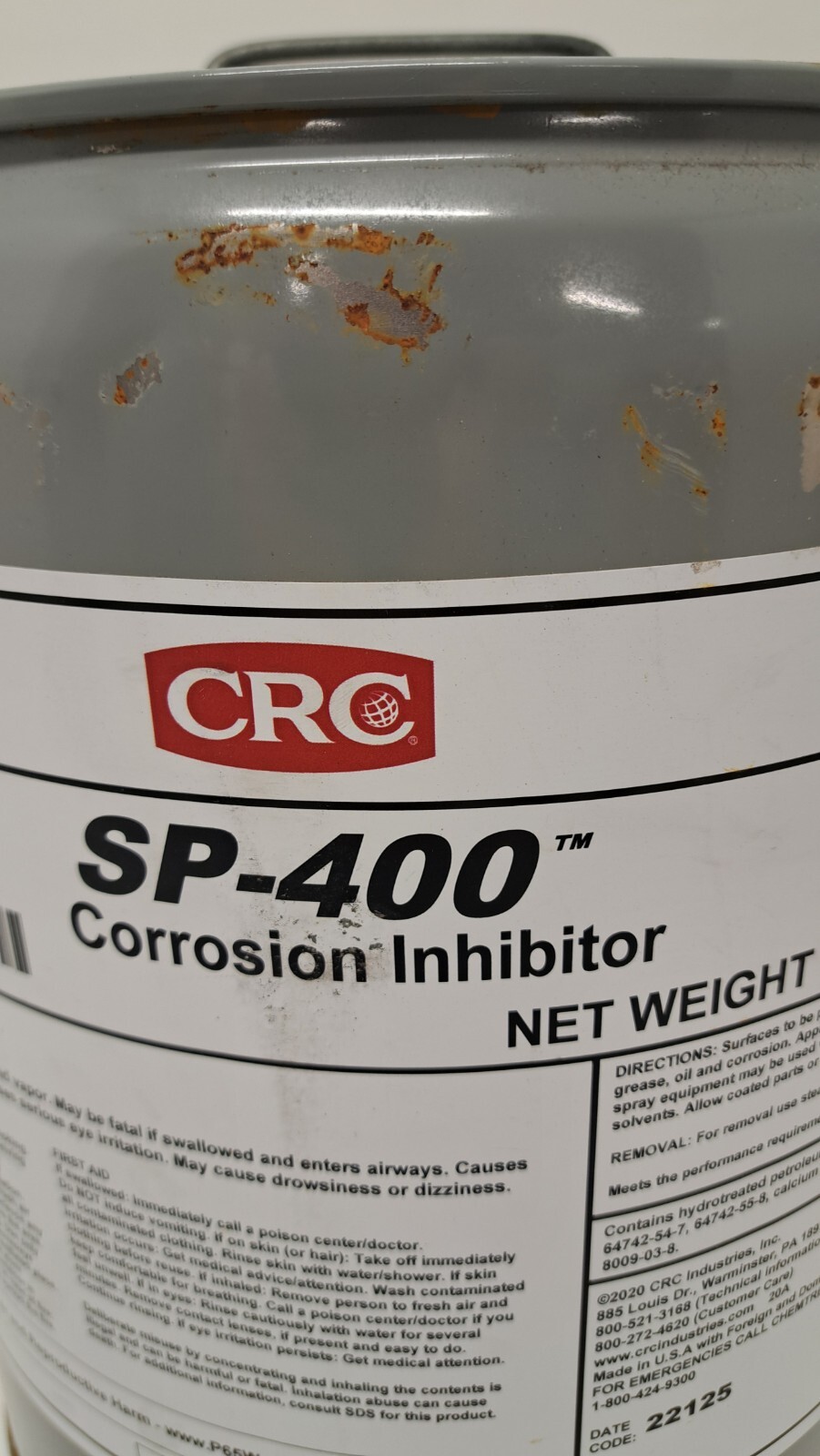 CRC SP-400 5 Gal Pail Rust/Corrosion Inhibitor 78254032863 | eBay