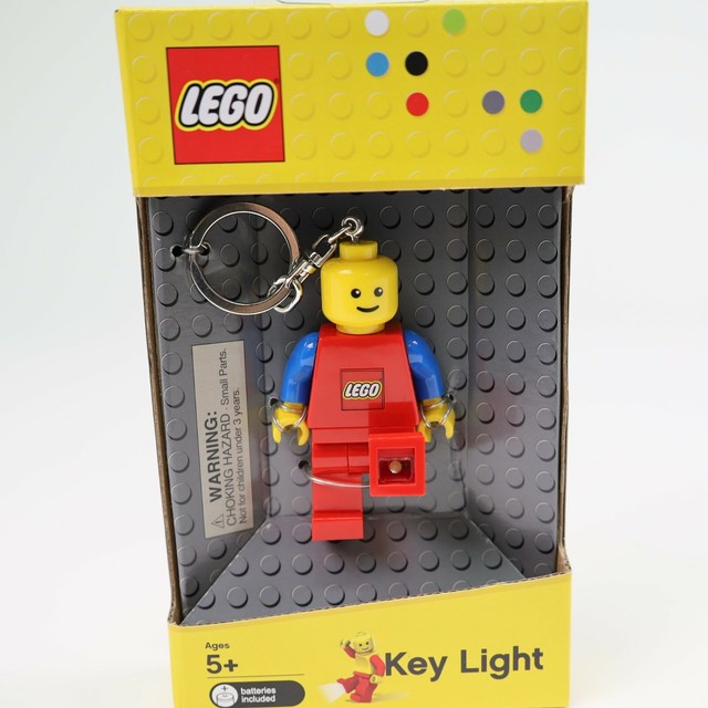 New LEGO Red Classic Minifigure Keychain Key Light LED NIB 3" Mini ...