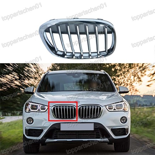 Right 51117383366 Front Kidney Grill Chrome Grille For BMW X1 F49 2016 ...