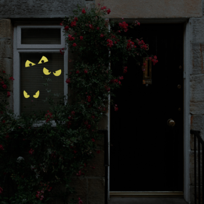 SPOOKY EYES - Halloween Decoration Front Door, Window, Wall Decal ...