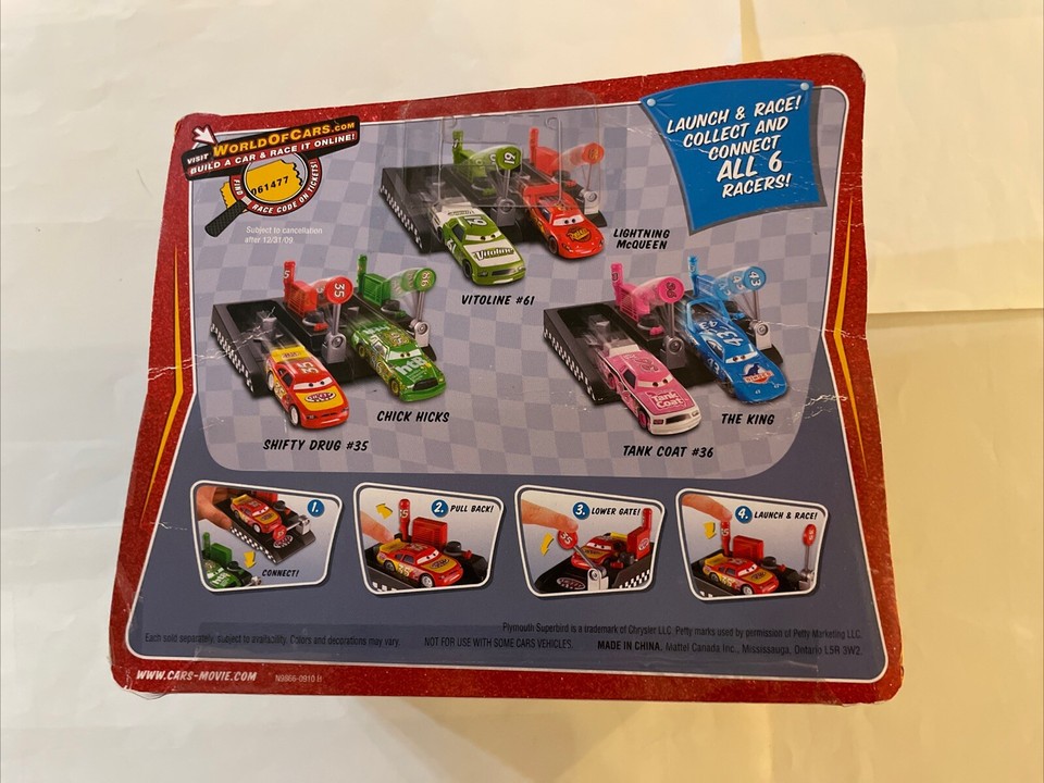 Disney Pixar Cars PIT RACE OFF SHIFTY DRUG #35 Launch & Race NISP | eBay
