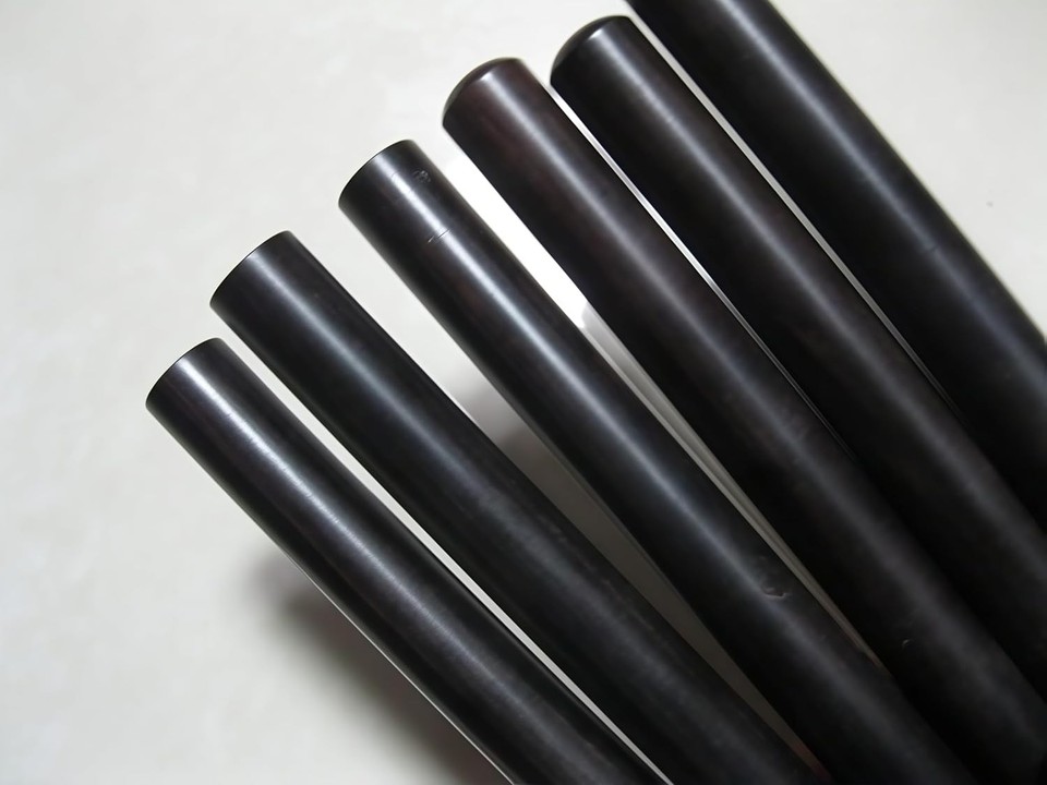 10-Pack 15x1.2cm African Blackwood Ebony Dowel Pins Wood Lumber Turning ...