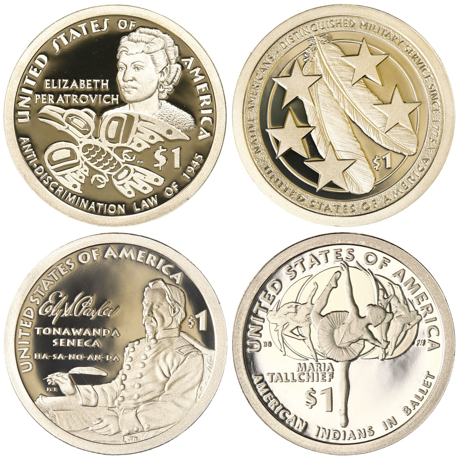 2020-2023 S Native American Sacagawea Proof Dollar Run 4 Coin Set | eBay