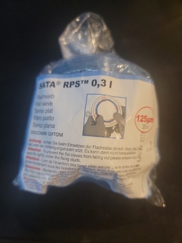 Sata RPS .3 Cups 125 micron Flat Sieve Paint Gun Cup Filters (0,3l) Qty ...